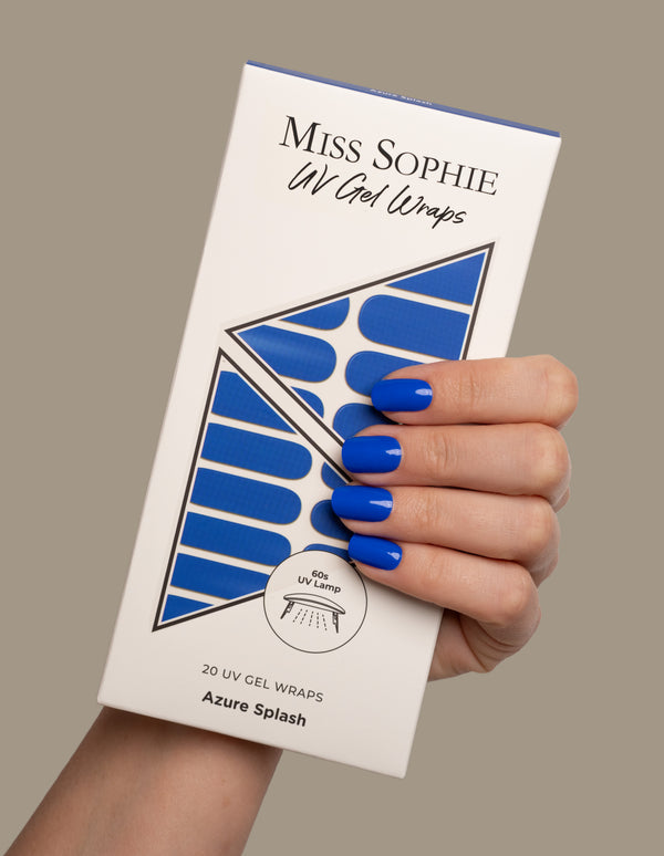 UV Gel Nagelfolie "Azure Splash UV" | MISS SOPHIE – Miss Sophie