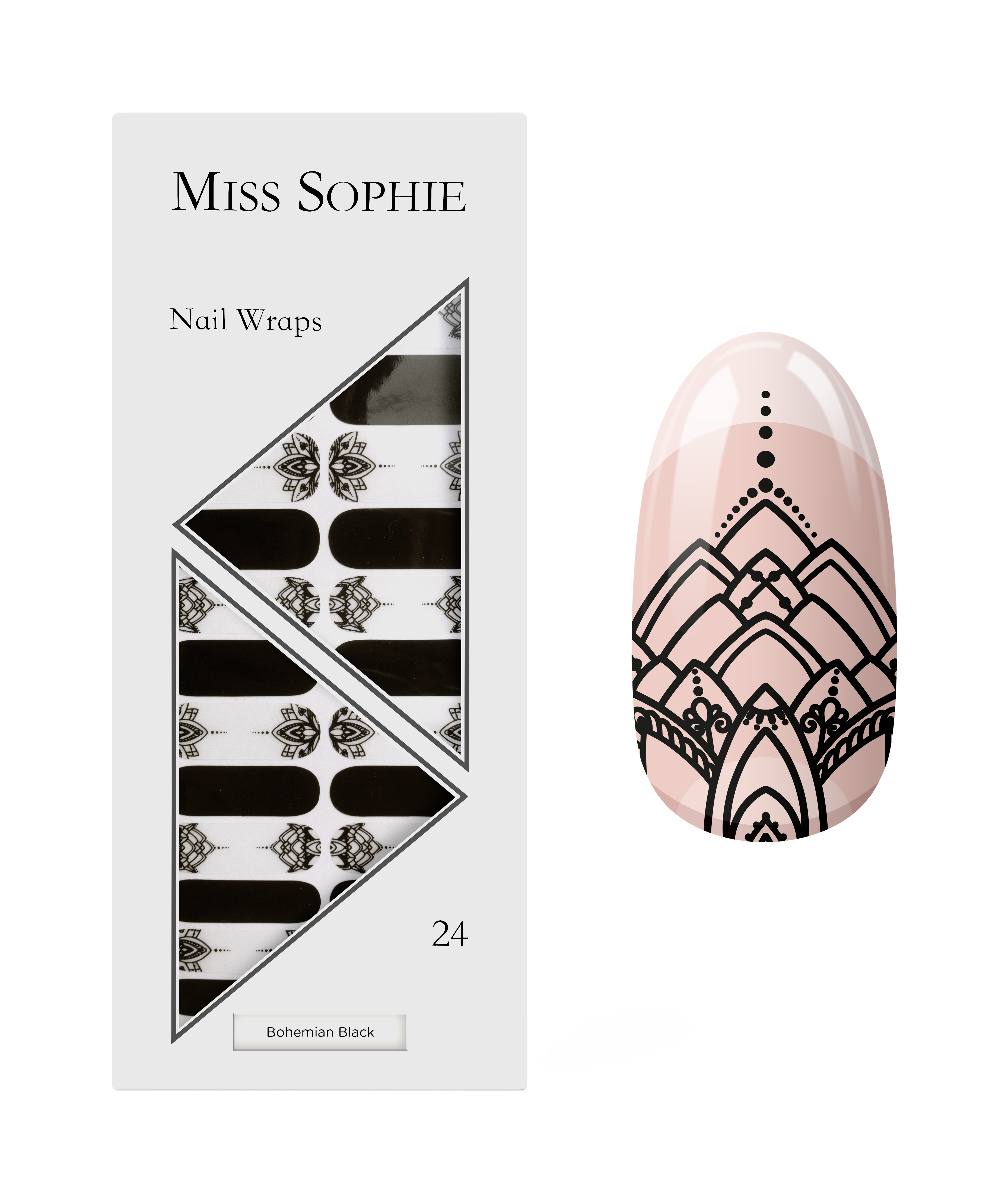 Nagelfolie "Bohemian Black" | MISS SOPHIE – Miss Sophie