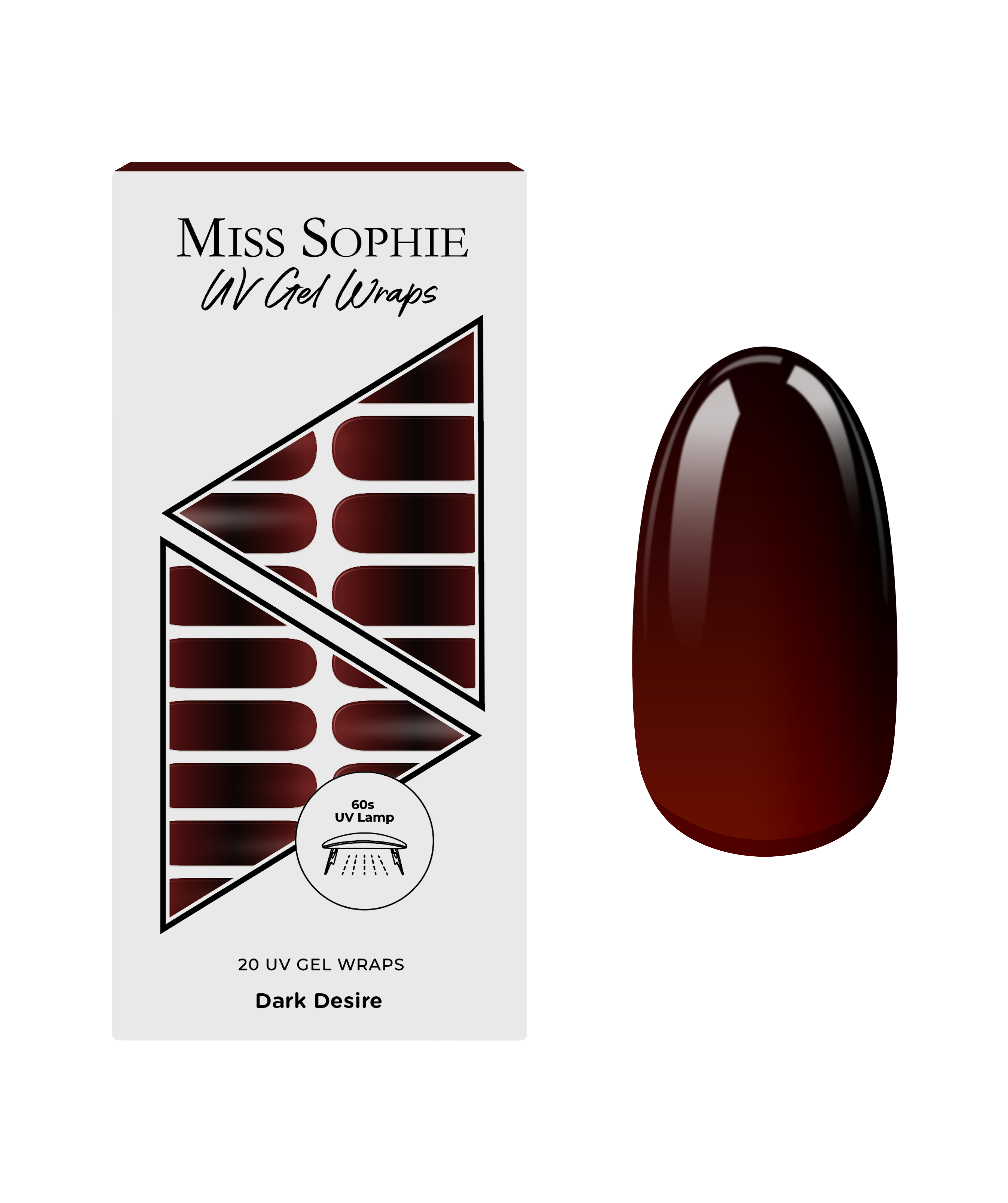 UV Gel Nagelfolie "Dark Desire UV" | MISS SOPHIE – Miss Sophie