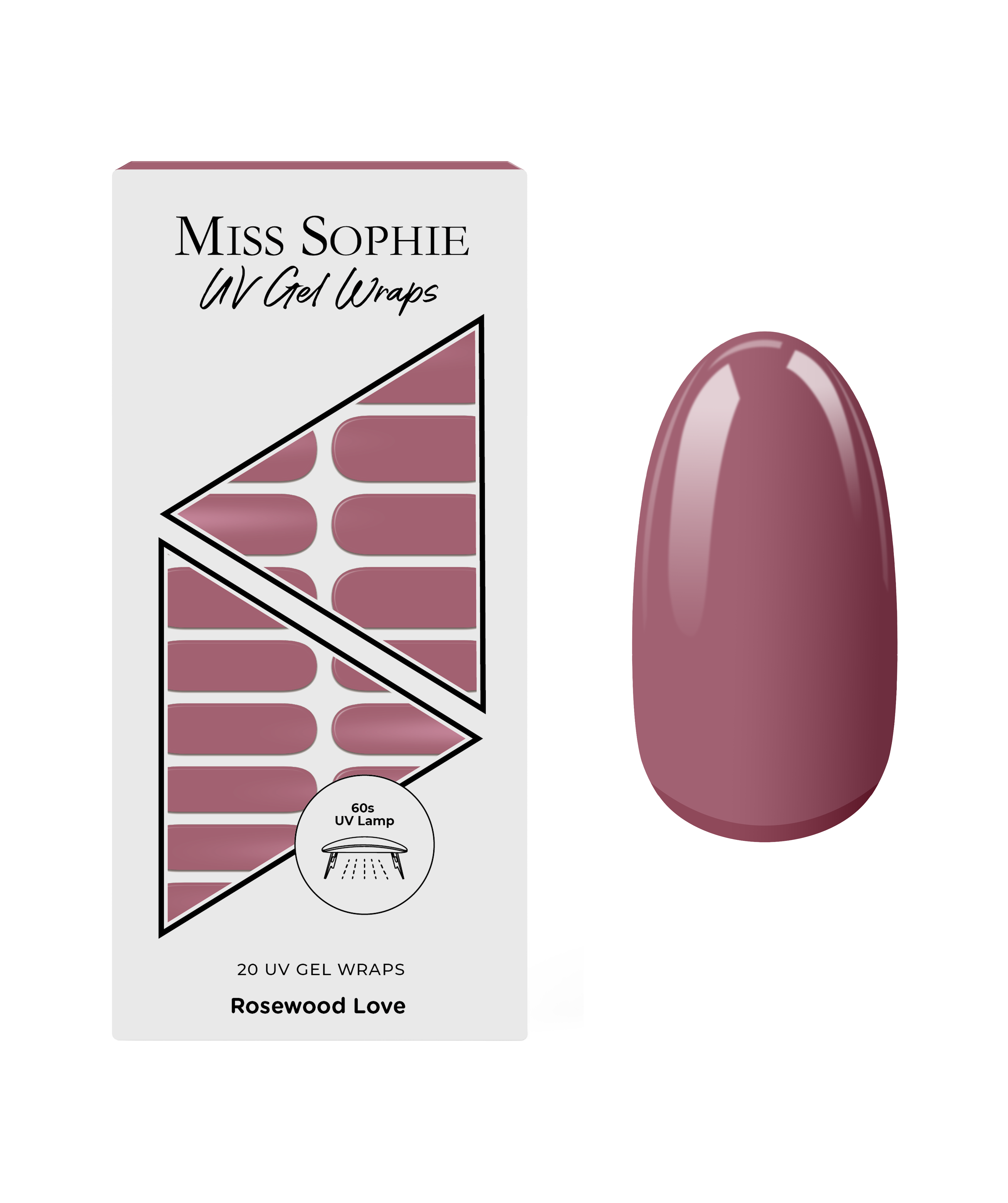 UV Gel Nagelfolie "Rosewood Love UV" | MISS SOPHIE – Miss Sophie