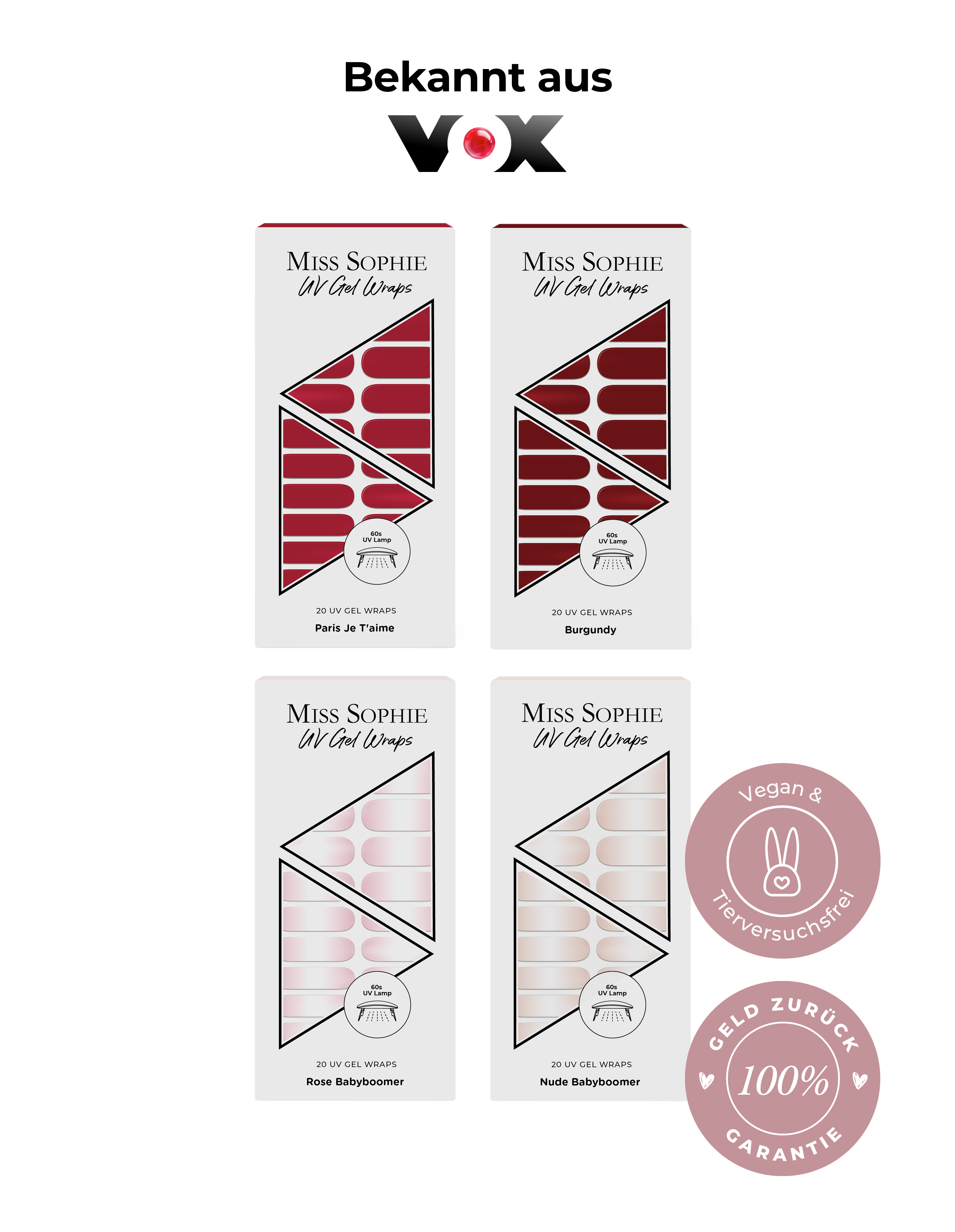Refill Set UV Gel Wraps | MISS SOPHIE – Miss Sophie